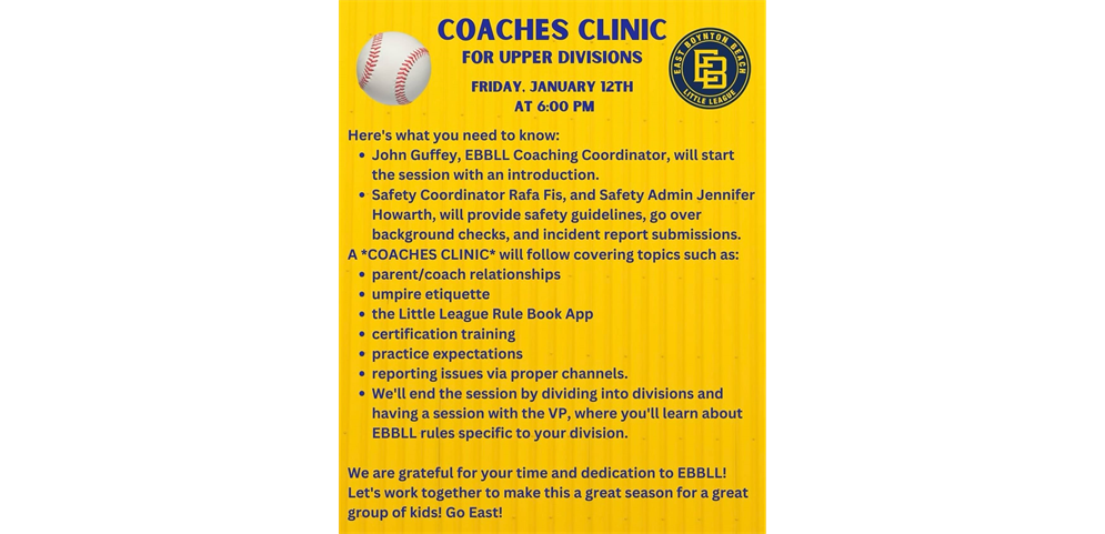 East Boynton Beach Little League Baseball > Home